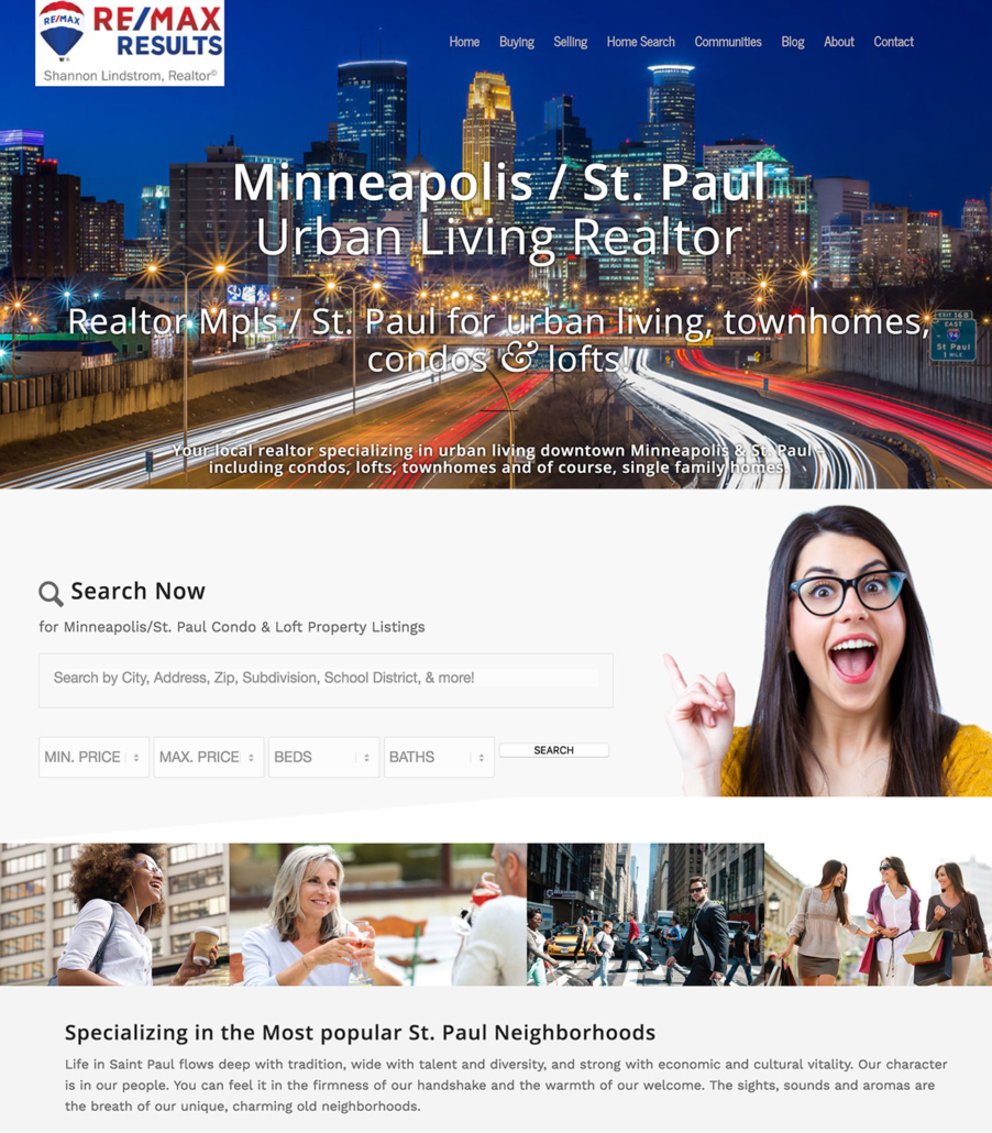 Website Design for Realtor in Minnesota